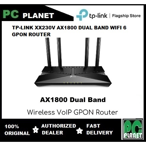 TP-Link XX230v AX1800 Dual Band Wi-Fi 6 GPON Router | Shopee Malaysia