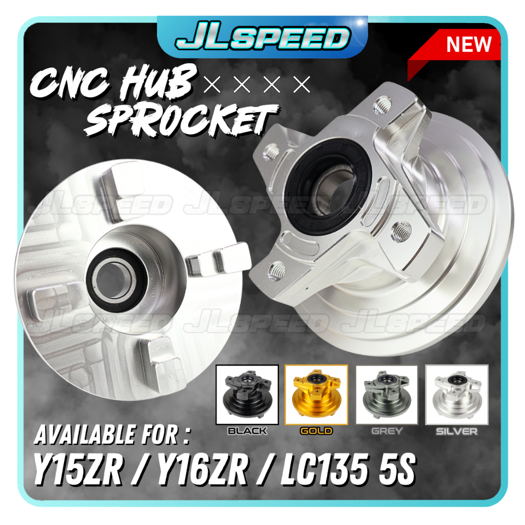 CNC ALLOY HUB SPROCKET CLUTCH HUB SPOKET 4 LUBANG FOR YAMAHA Y15 Y15ZR ...