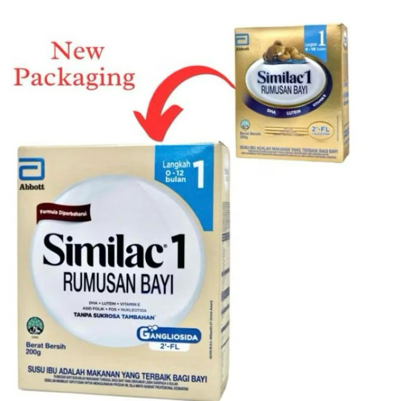 Similac Step 1 New packaging(0-12 month) (200gm×12) EXP 2026 | Shopee ...
