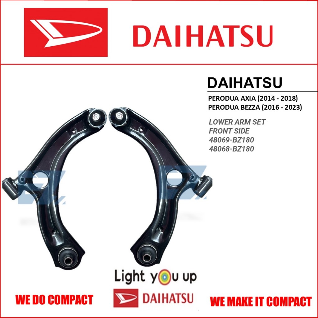 [2 IN 1] - FRONT LOWER ARM FOR PERODUA AXIA 2014-2022 BEZZA 1.0 1.3 ...