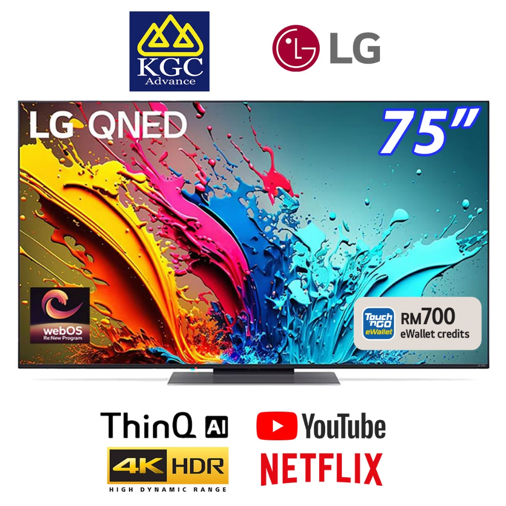 (Free Ship) LG 75" QNED86 75QNED86TSA Full-Array LED AI Smart TV 120Hz ...