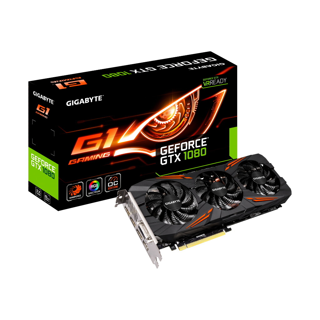 [LAST UNIT] Gigabyte GeForce GTX1080 GTX 1080 G1 Gaming 8G GDDR5X 256 ...