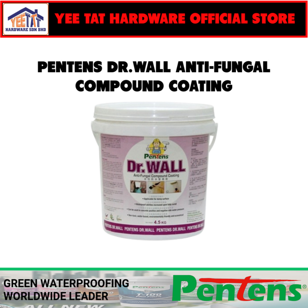 [ PENTENS ] DR.WALL Anti-Fungal Compound Coating 1kg | Shopee Malaysia