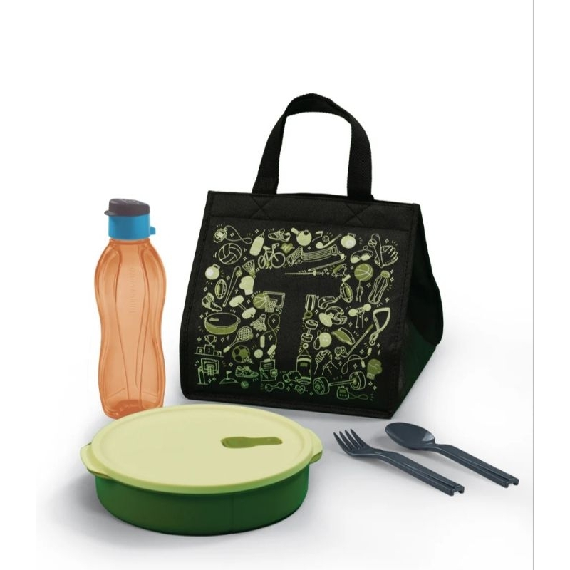 Tupperware Fit To Go Lifestyle Green (Orange Bottle) | Shopee Malaysia