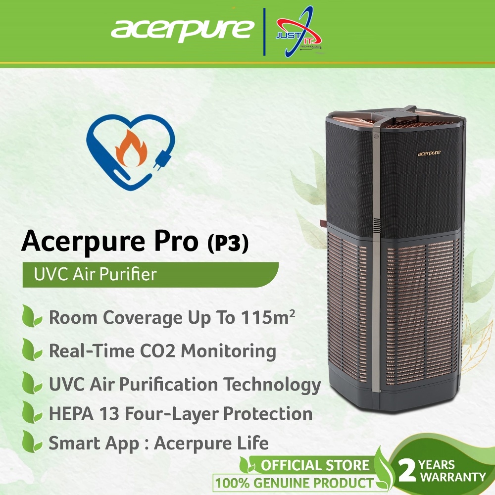 Acerpure Pro UVC Air Purifier - Black & Cooper AP972-50B | Shopee Malaysia