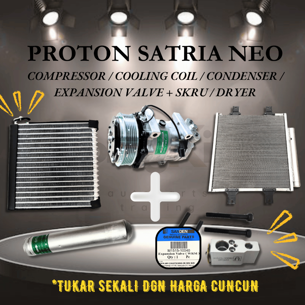 🔴SET JIMAT🔴 Full Set [Proton Satria Neo] 7H15 YF “Sanden System” Car ...