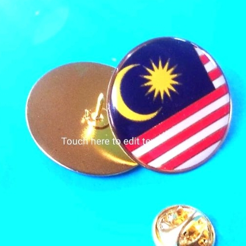 Malaysia flag mara at Malaysia COLLAR PIN MALAYSIA 25mm DIAMetr gold ...