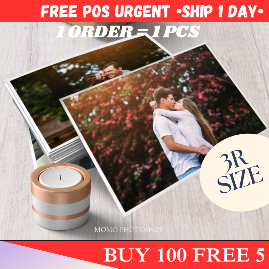 𝟯𝐑-𝟭𝗣𝗖𝗦 ｜HD Glossy High Quality Photo Print｜Cuci Gambar Murah｜照片打印 ...