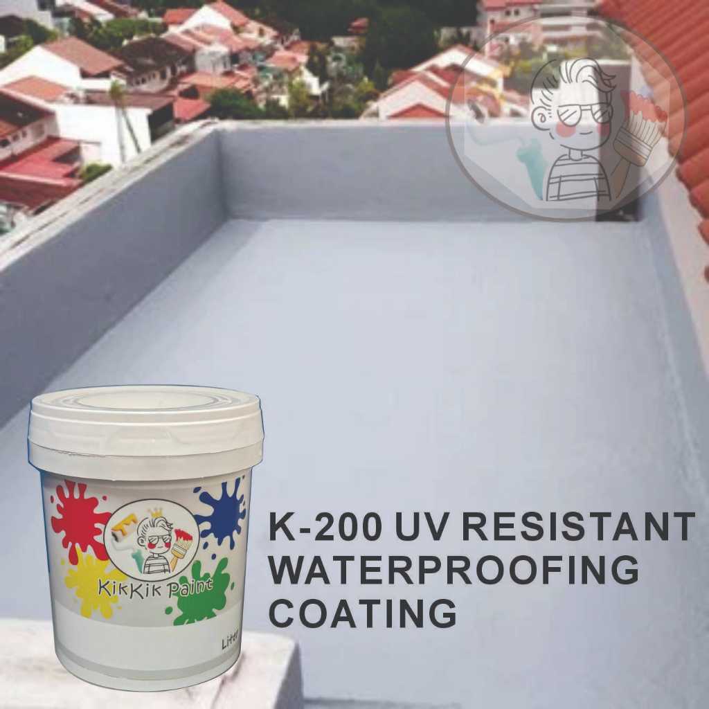 ( 1KG ) K-200 UV Resistant Waterproofing Coating Roof & Wall Waterproof ...