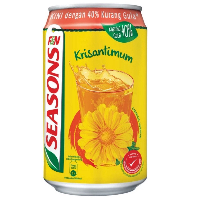SEASONS Air Tin Teh Bunga (300ml x 24) | Shopee Malaysia