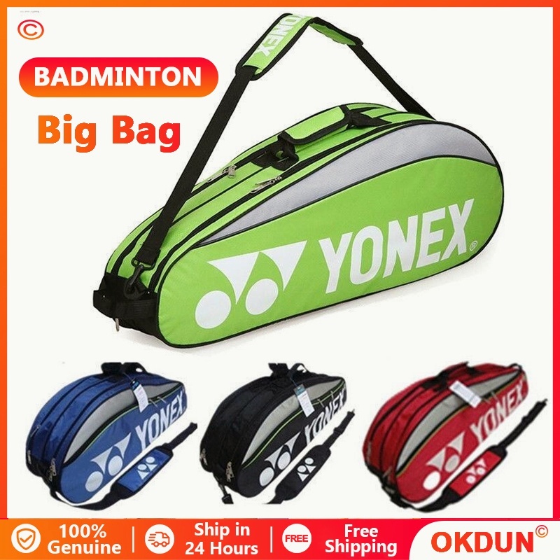 Badminton Bag racket bag badminton 2 Zip With Shoes Compartment Can Fit ...