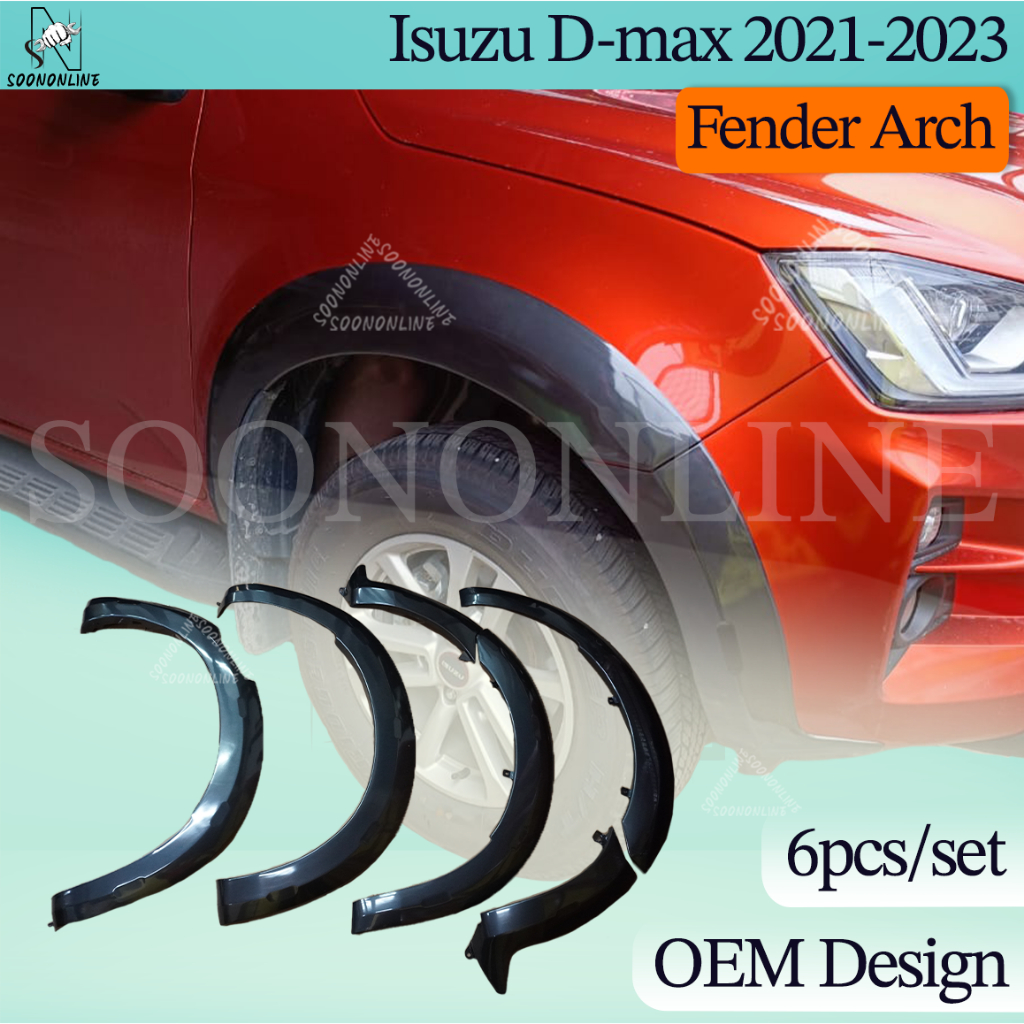 Isuzu Dmax Fender Arch OEM Design 2021 Grey X-terrain Fender Flares D ...