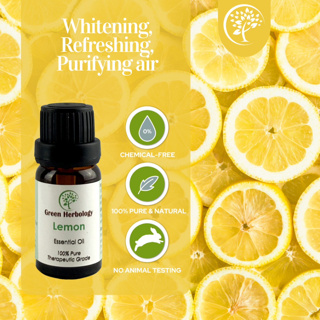 Natural and Pure Lemon Essential Oil With ISO-9001 Cert | Shopee Malaysia