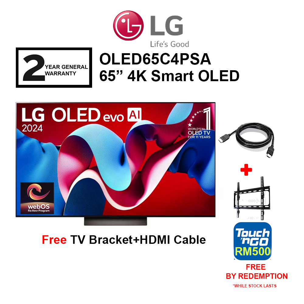 LG 65'' OLED evo OLED65C4PSA AI TV C4 144Hz Gaming 4K UHD (2024) (FREE ...