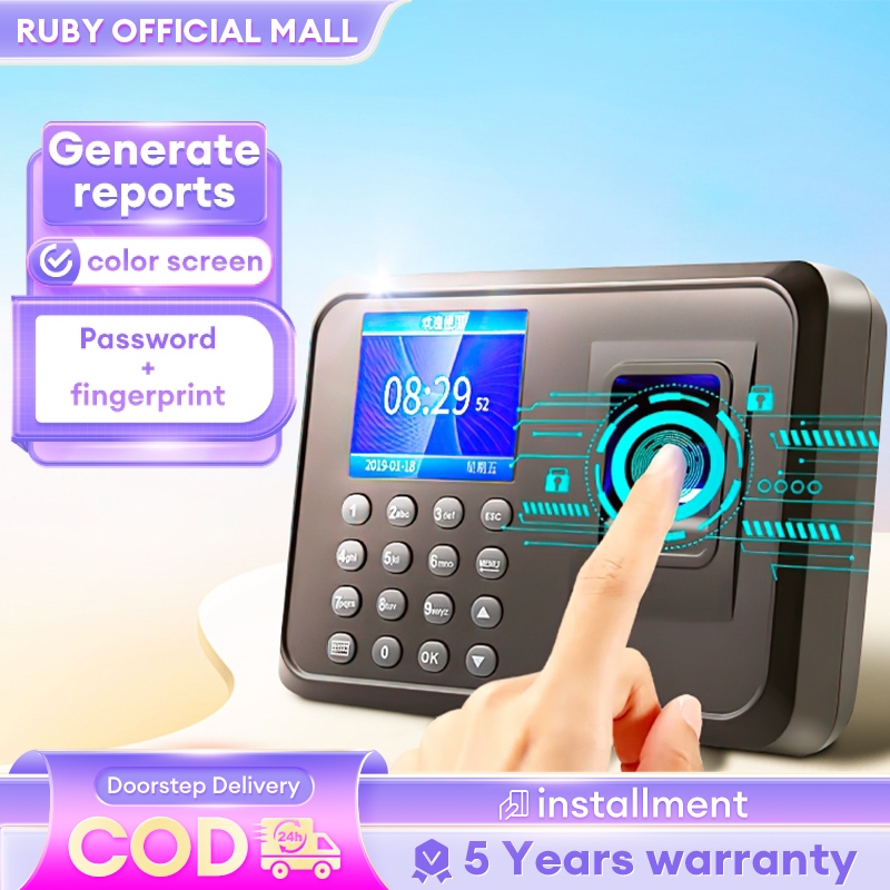 punch card machine thumbprint attendance machine Fingerprint Time punch ...
