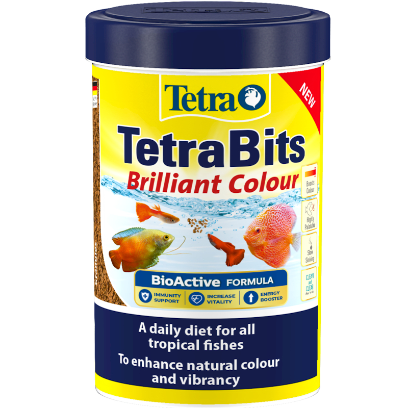 100ML Tetra Bits Brilliant Colour , Mini Granules Premium Fish Food ...