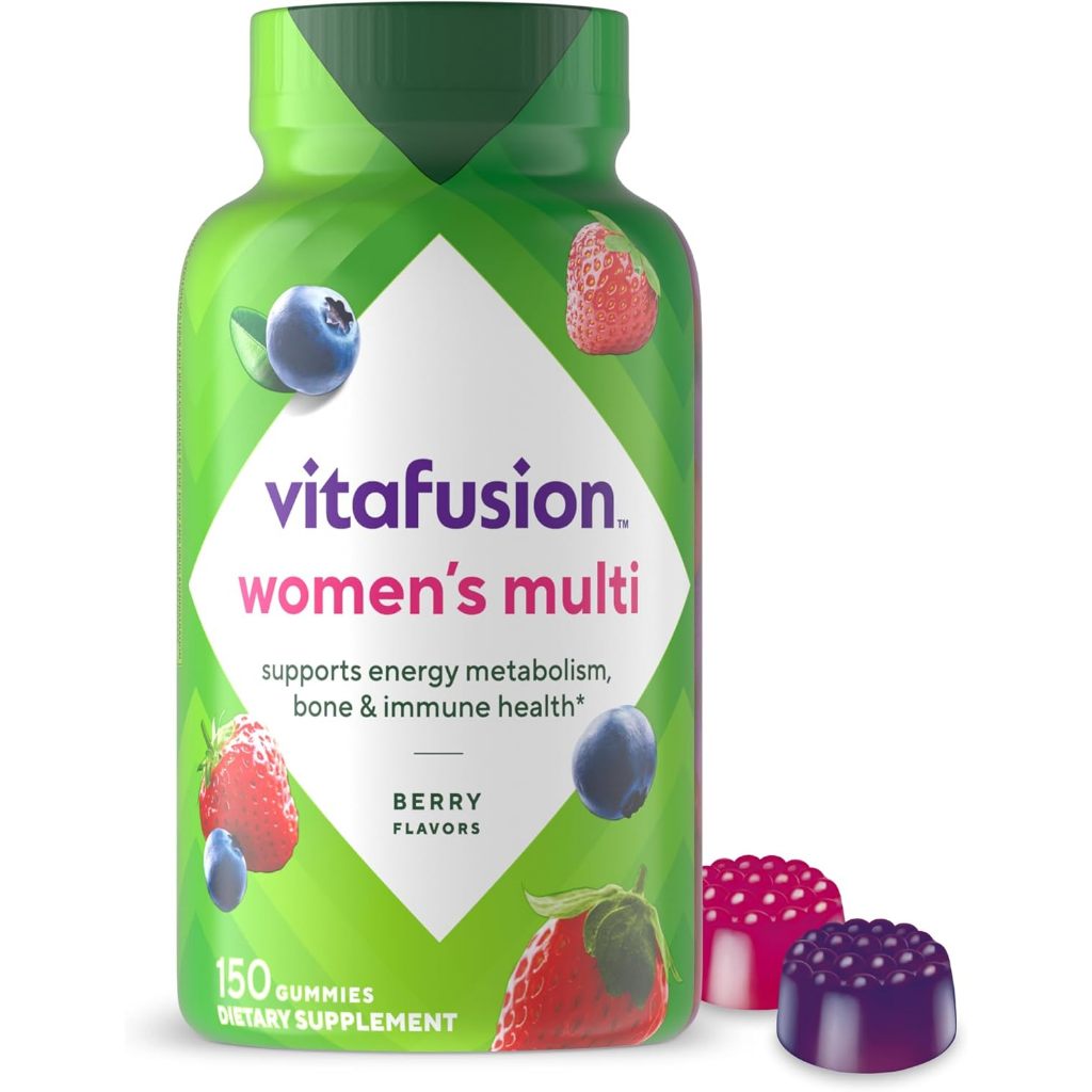 Vitafusion Womens Multivitamin Gummies, Berry Flavored Daily Vitamins ...