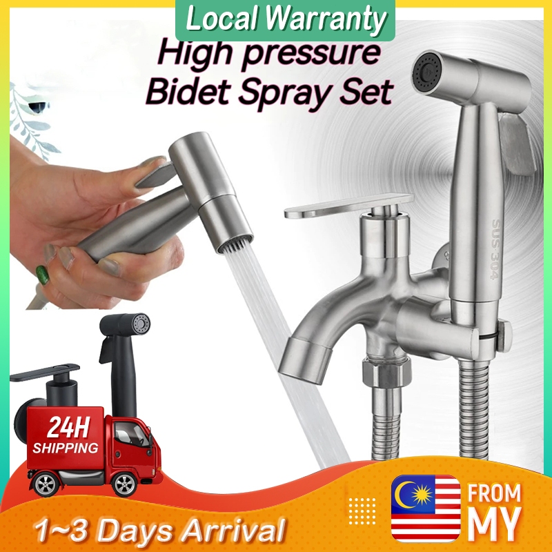 Bidet Sprayer Set Stainless Steel Spray Gun Shower Handheld Toilet ...