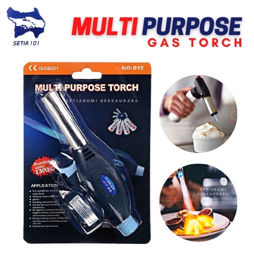 PORTABLE METAL FLAME GUN BUTANE GAS TORCH / FLAME GUN 915 ...