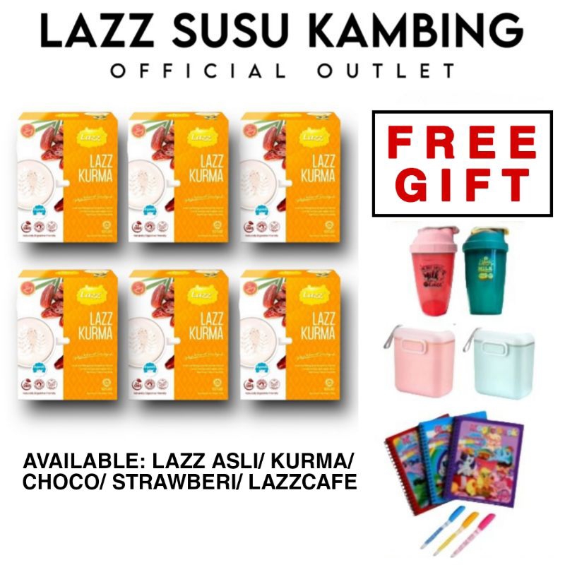 LAZZ Susu Kambing Set Combo 6 Kotak [RM39.50 Per Box] - Exp Apr 2026 ...