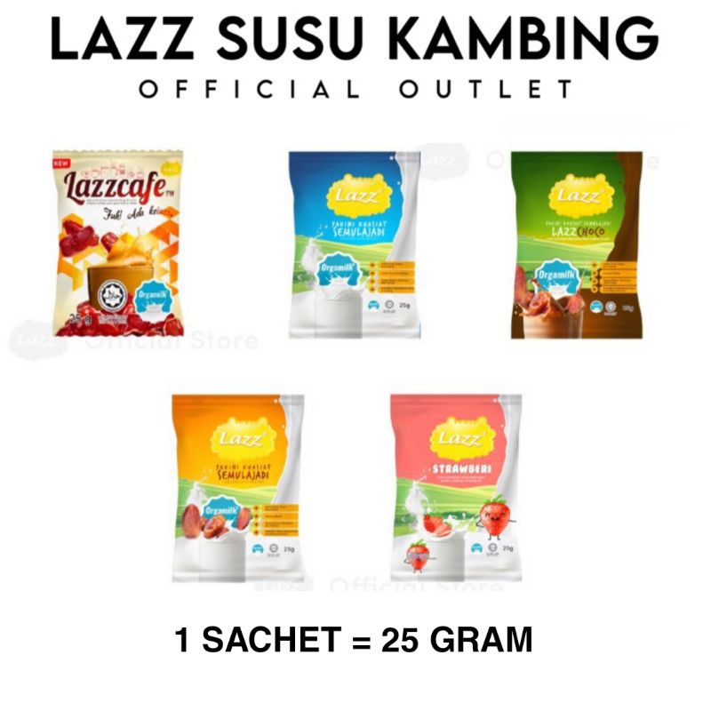 LAZZ Susu Kambing Trial Pack (25 gram/ Sachet) | Shopee Malaysia