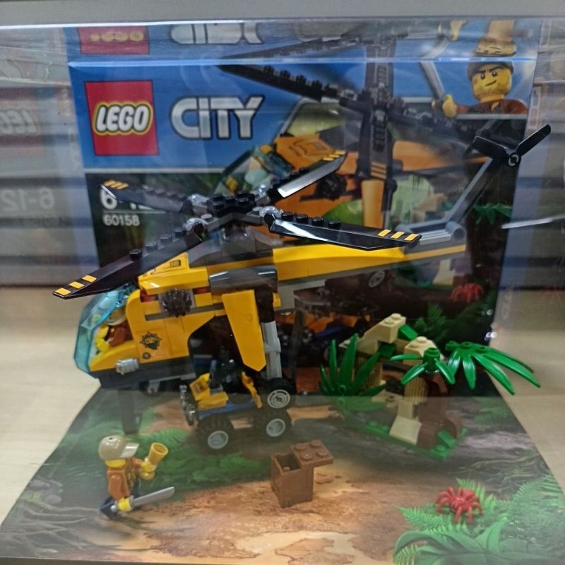 LEGO CITY: Jungle Cargo Helicopter (60158) DIsplay scene | Shopee Malaysia