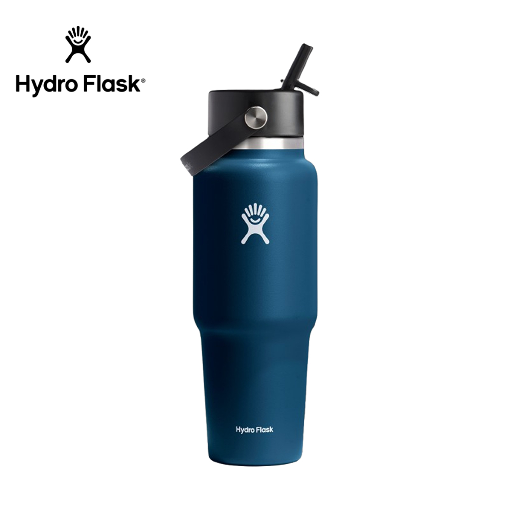 Hydro Flask Wide Mouth With Flex Straw Cap Stainless Steel Travel ...