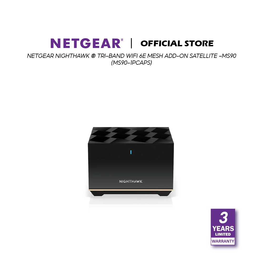 Netgear Nighthawk ® Tri-Band WiFi 6E Mesh Add-on Satellite -MS90 ...