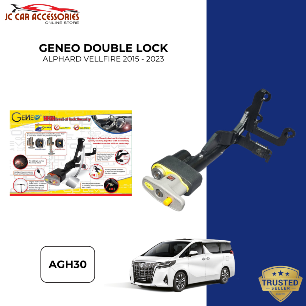 Toyota Alphard Vellfire GENEO Double Brake Lock Safety Car Anti Theft ...