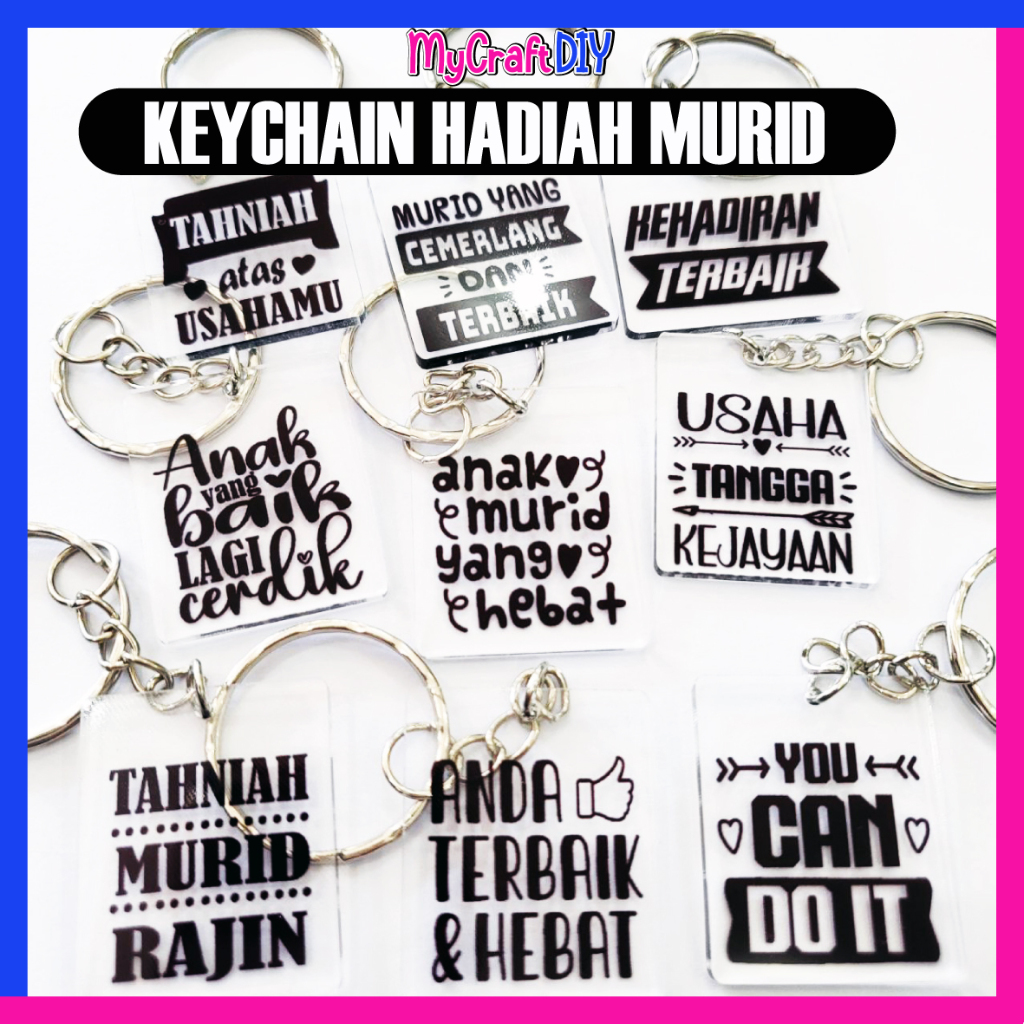 Keychain Hadiah Murid Pelajar Sekolah Menengah Rendah Key Chain ...
