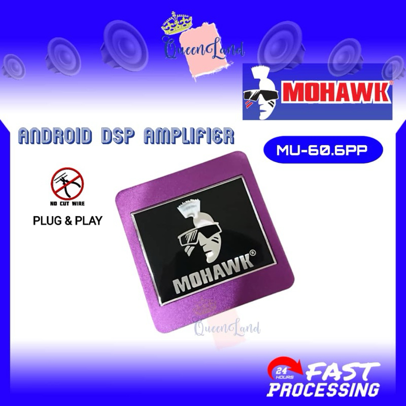 MOHAWK 6 Channel Plug & Play Power Amplifier For Car Android Player ...