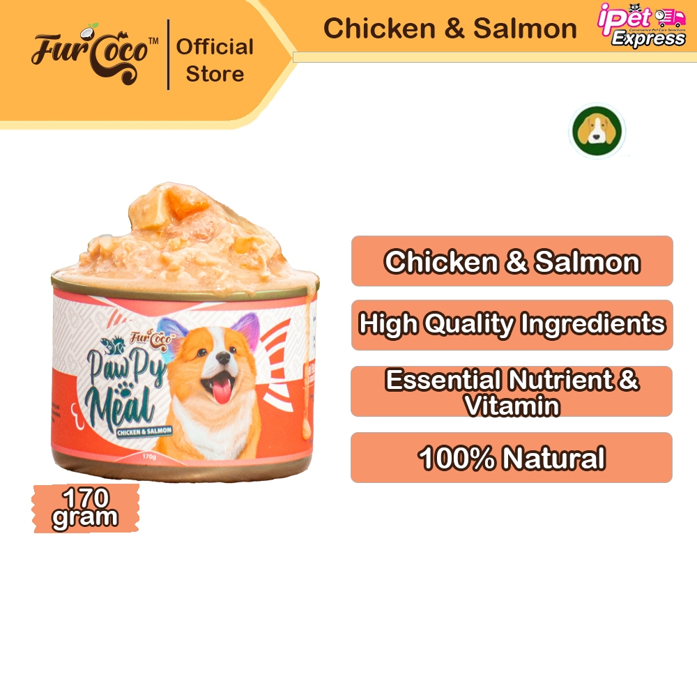 Furcoco Pawpy Meal - Chicken & Salmon 170g - Real Meat Series | Shopee ...