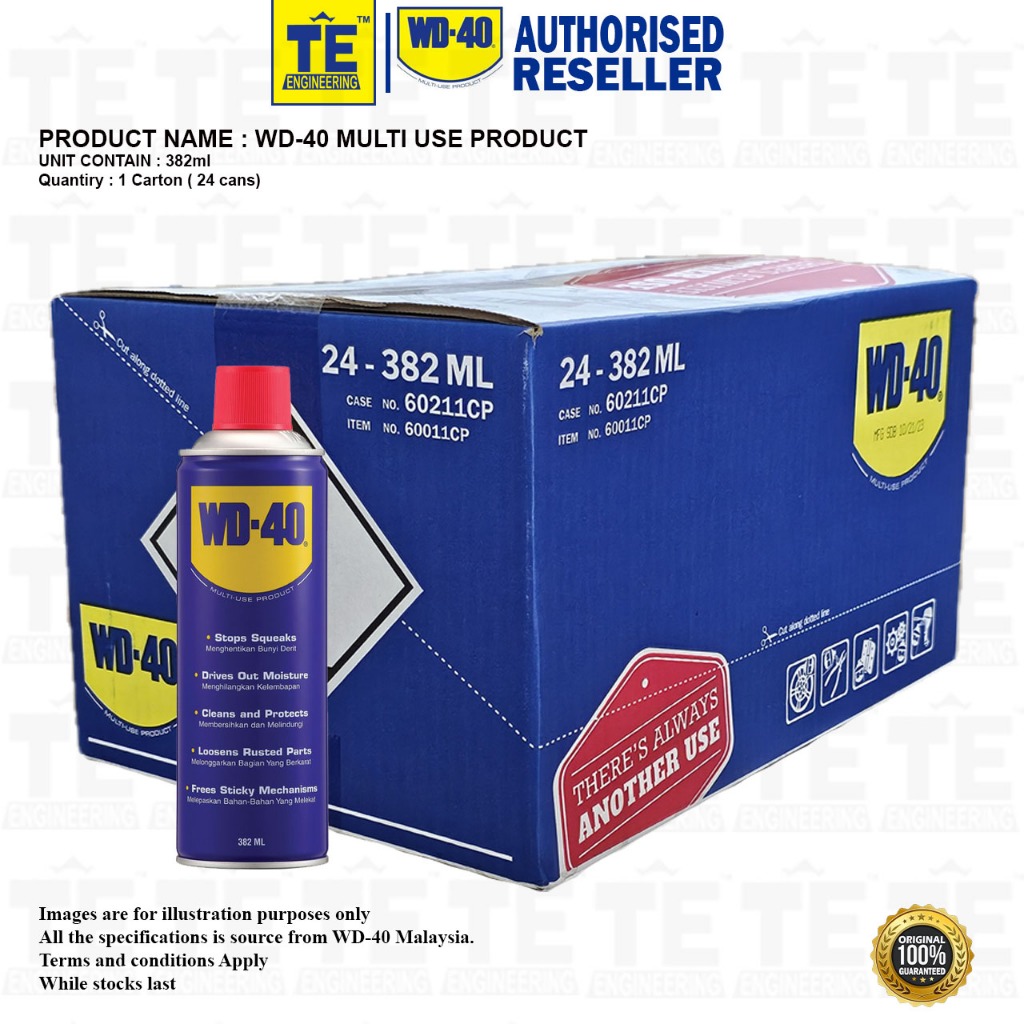 WD-40 Multi-Use Product Multi-Purpose Lubricant 277ml 333ml 382ml 412ml ( Carton Order ...