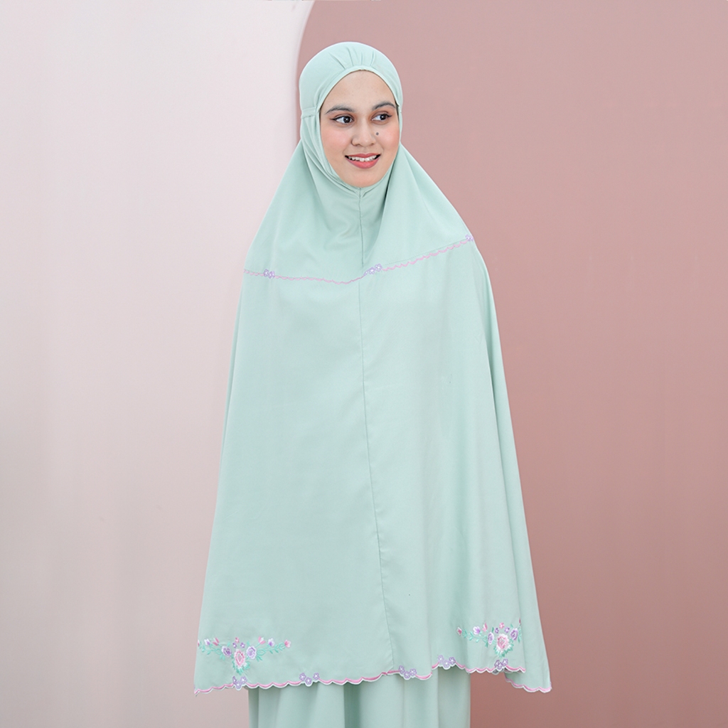 SEROJA | Tea Basic Telekung by Telekungtea | Cotton Embroidered ...