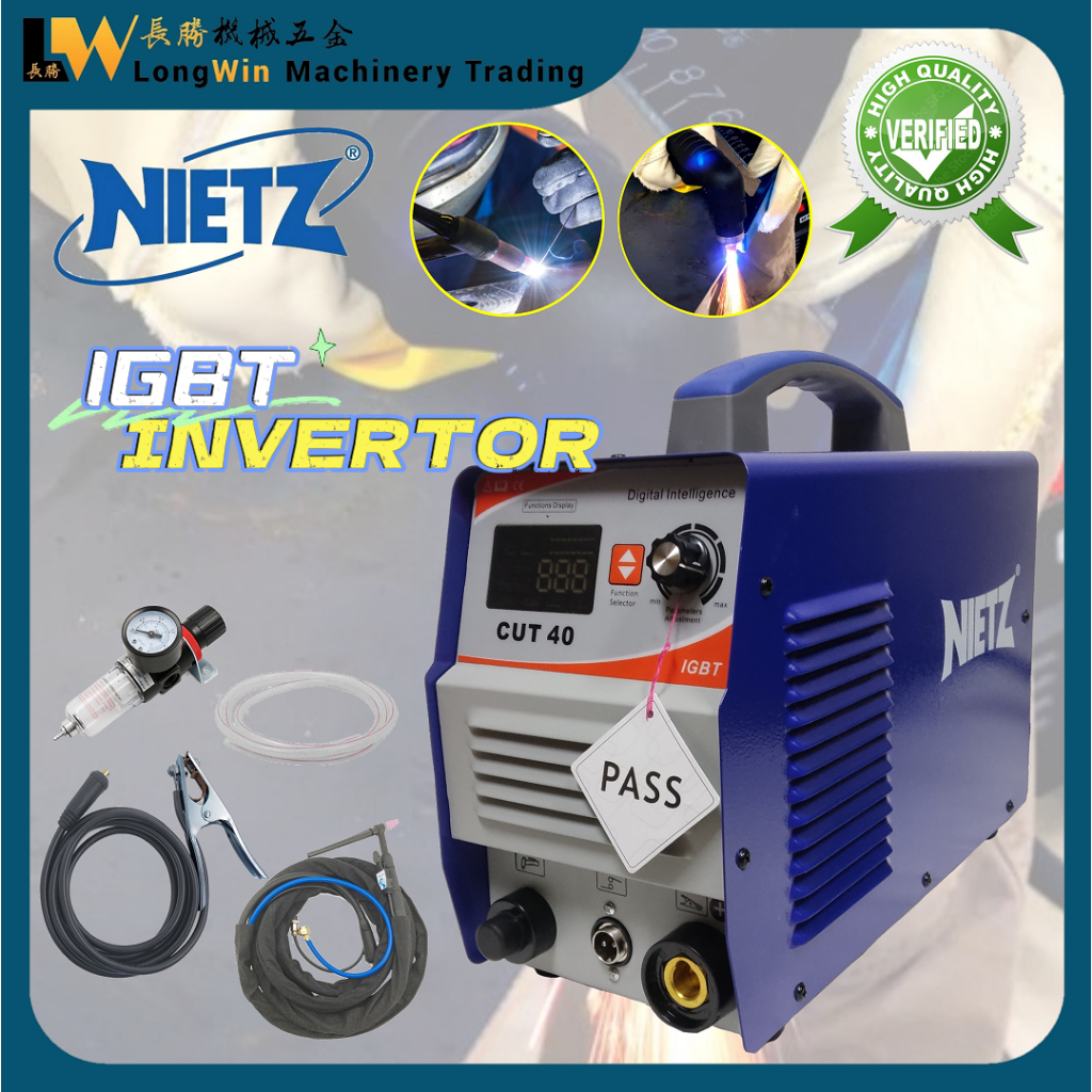 NIETZ CUT 40 Single Phase Plasma Cutter Welding Machine IGBT Inverter ...