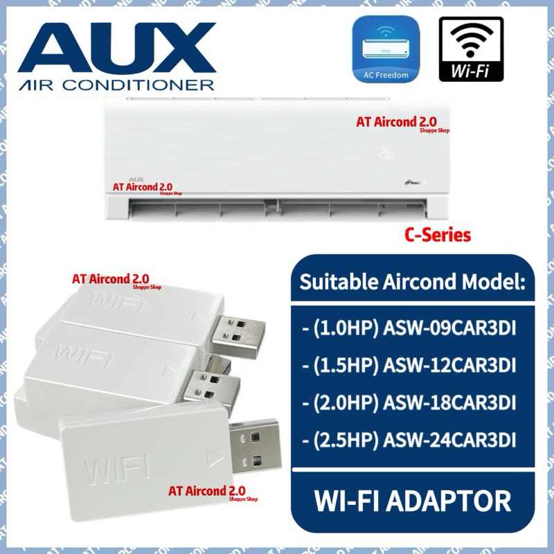 (AUX) AUX AIRCOND WIFI ADAPTOR WIFI KIT ADAPTER APP WIFI C-Series ASW ...