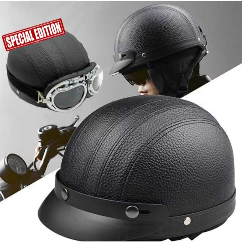 HELMET MHR 3 HELMET KURA-KURA MATT BLACK HALF CUT HELMET HELMET DESIGN ...