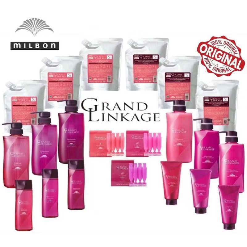 Milbon Grand Linkage VL /SL /WL Hair Treatment 200g & 500g &1000g&1800g | Shopee Malaysia