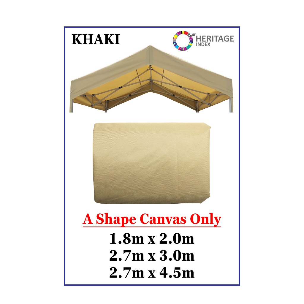 A Shape Canvas Only Super Berat Gazebo Heavy Duty Night Market Canopy ...