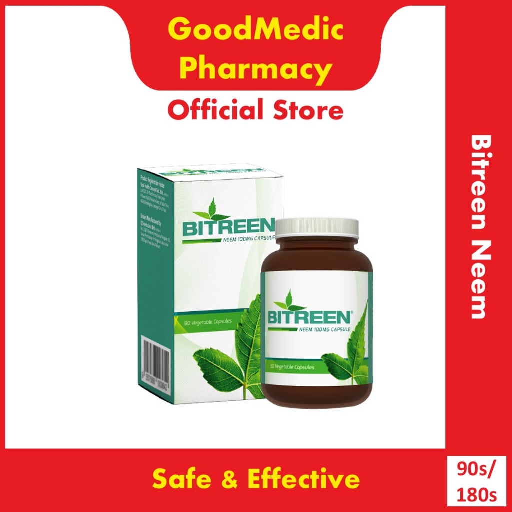 Bitreen Neem Extract Daun Mambu Detox 100mg Capsule (90s/180s) | Shopee ...