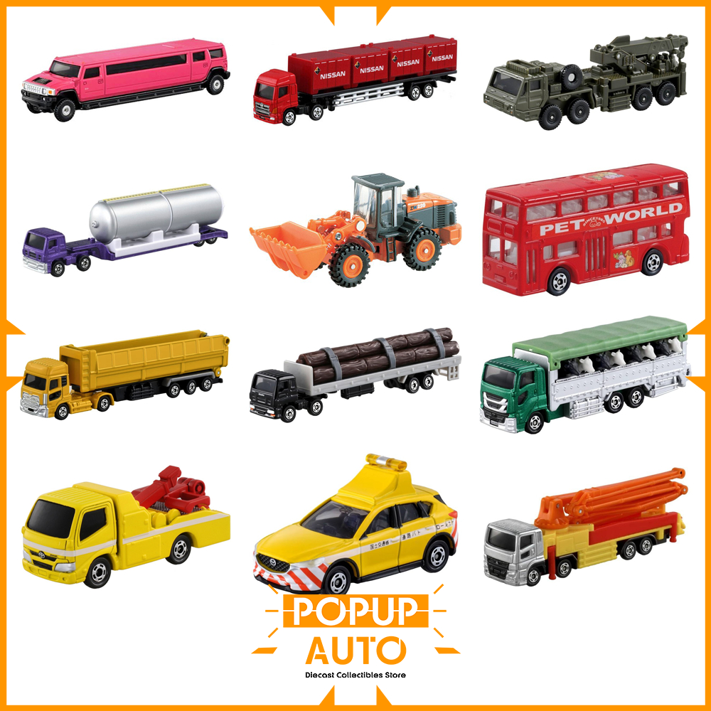 Takaratomy Tomica - Heavy Duty / Transporter Trucks / Helicopter ...