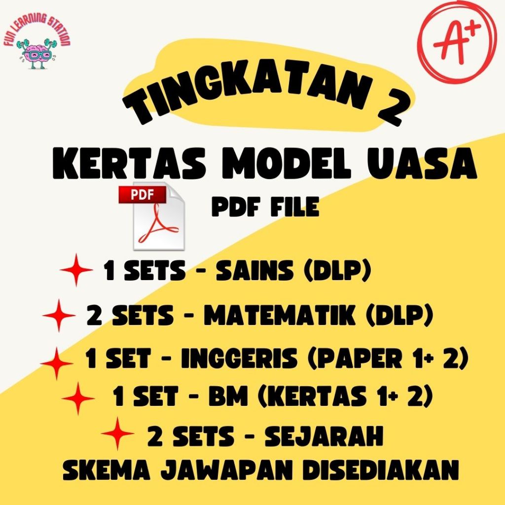 Z25-Kertas Model Soalan UASA Tingkatan 2 BM BI Matematik Sejarah KSSM ...