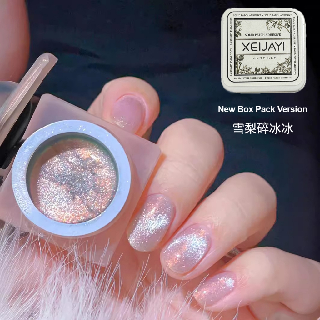 XEIJAYI® Icy Snow Pear Cat Eye Color Nail Polish Gel Collection 8ml ...