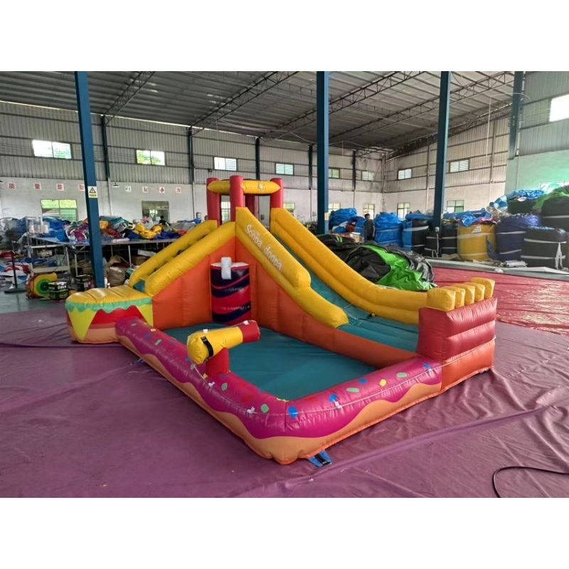 MINI SOOPA DOOPA WATER SLIDE WITH POOL PVC CANVAS (HEAVY DUTY) | Shopee ...