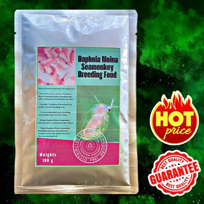 [100 g] Makanan Pembiakan Moina, Daphnia, Seamonkey, Life Food | Shopee ...