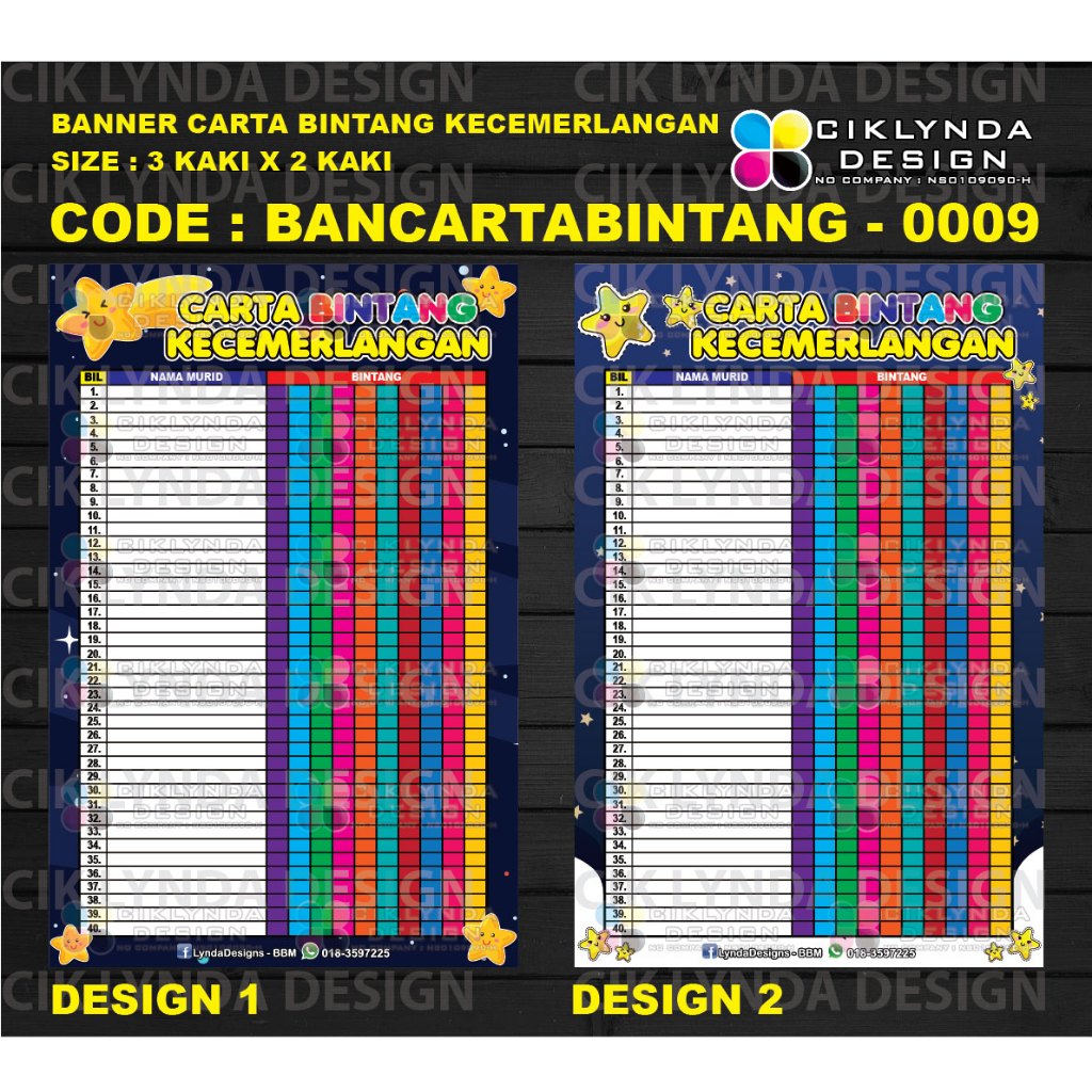 PRE-ORDER - BANNER ATAU BUNTING + PVC PIPE - CARTA BINTANG ...