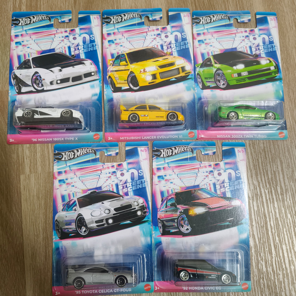 Hot Wheels 2024(Local Card)90s Street Scene (Set of 5) GDG44-957K (1:64 ...