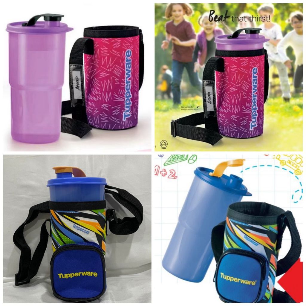 0144 Tupperware Thirstquake Tumbler with Pouch 900ml/ Thirstquake ...