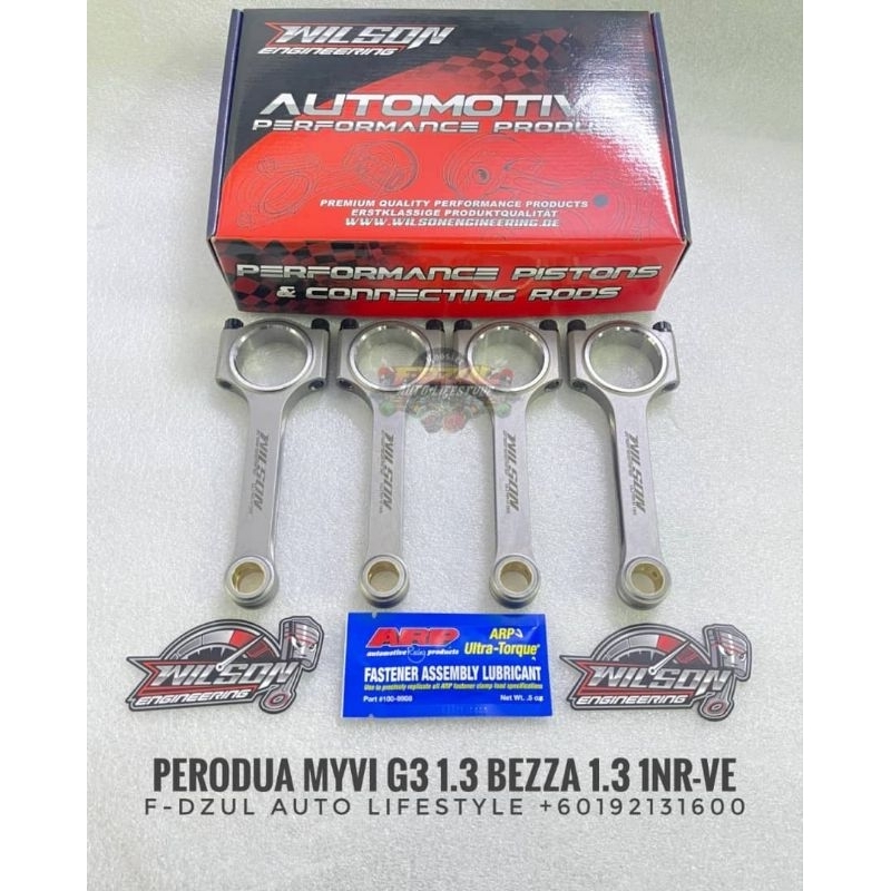 Wilson Engineering Ultra-H Forged Connecting Rods Perodua Myvi G3 1.3 ...