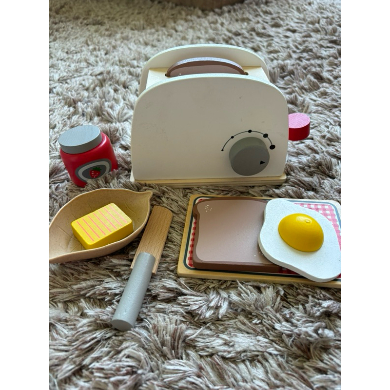 Wooden Toaster Set with Box | Shopee Malaysia